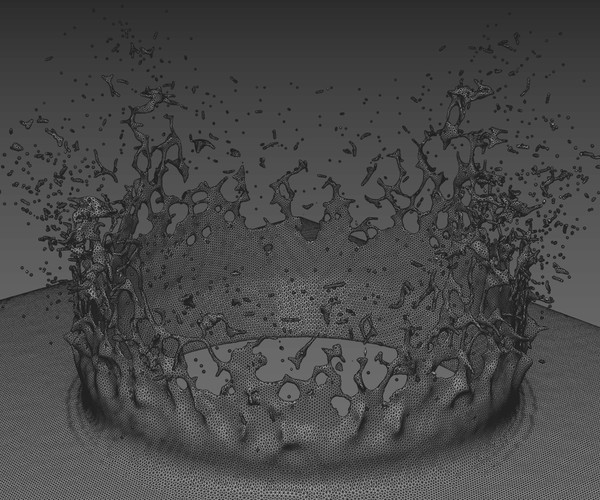 ArtStation - Water Splash 3D model | Resources
