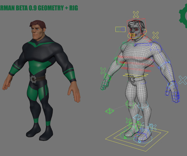 ArtStation - mGearMan Rig | Game Assets