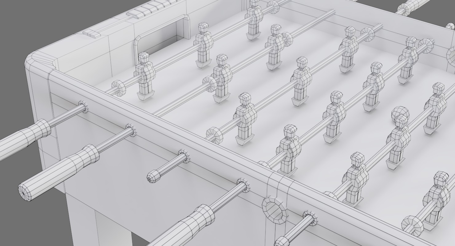 ArtStation - Foosball 1A | Game Assets