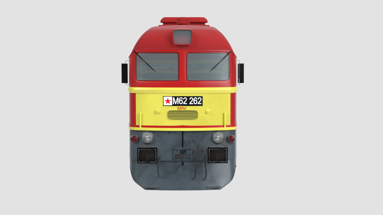 ArtStation - Diesel locomotive m62 3D model | Game Assets