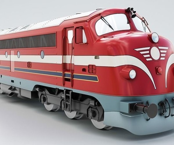 ArtStation - NoHAB M61 Locomotive Train Engine 3D model | Game Assets