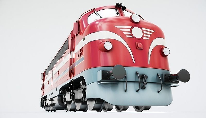 ArtStation - NoHAB M61 Locomotive Train Engine 3D model | Game Assets