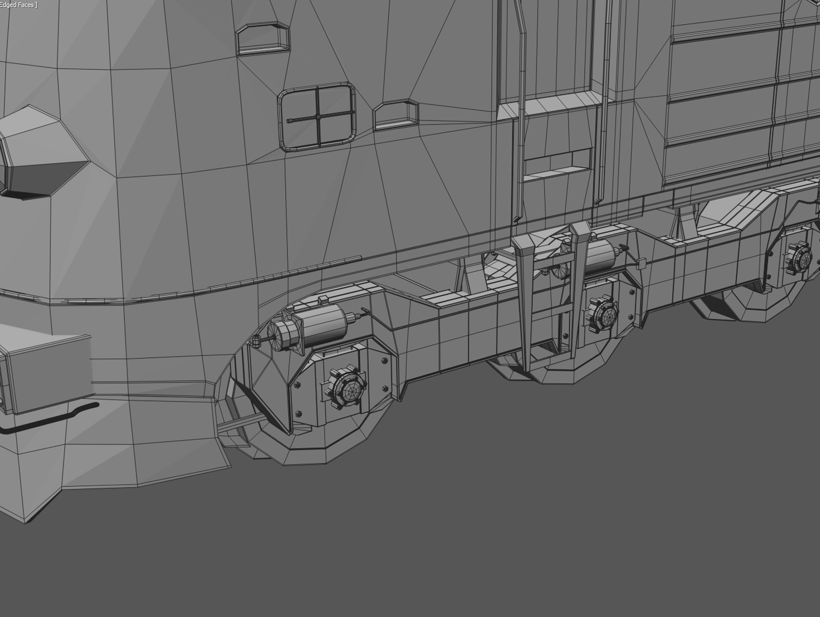 ArtStation - NoHAB M61 Locomotive Train Engine 3D model | Game Assets