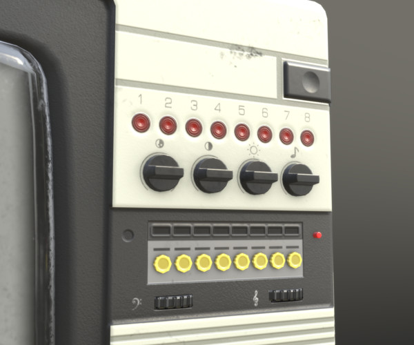 ArtStation - Retro Soviet TV Elektron White | Game Assets
