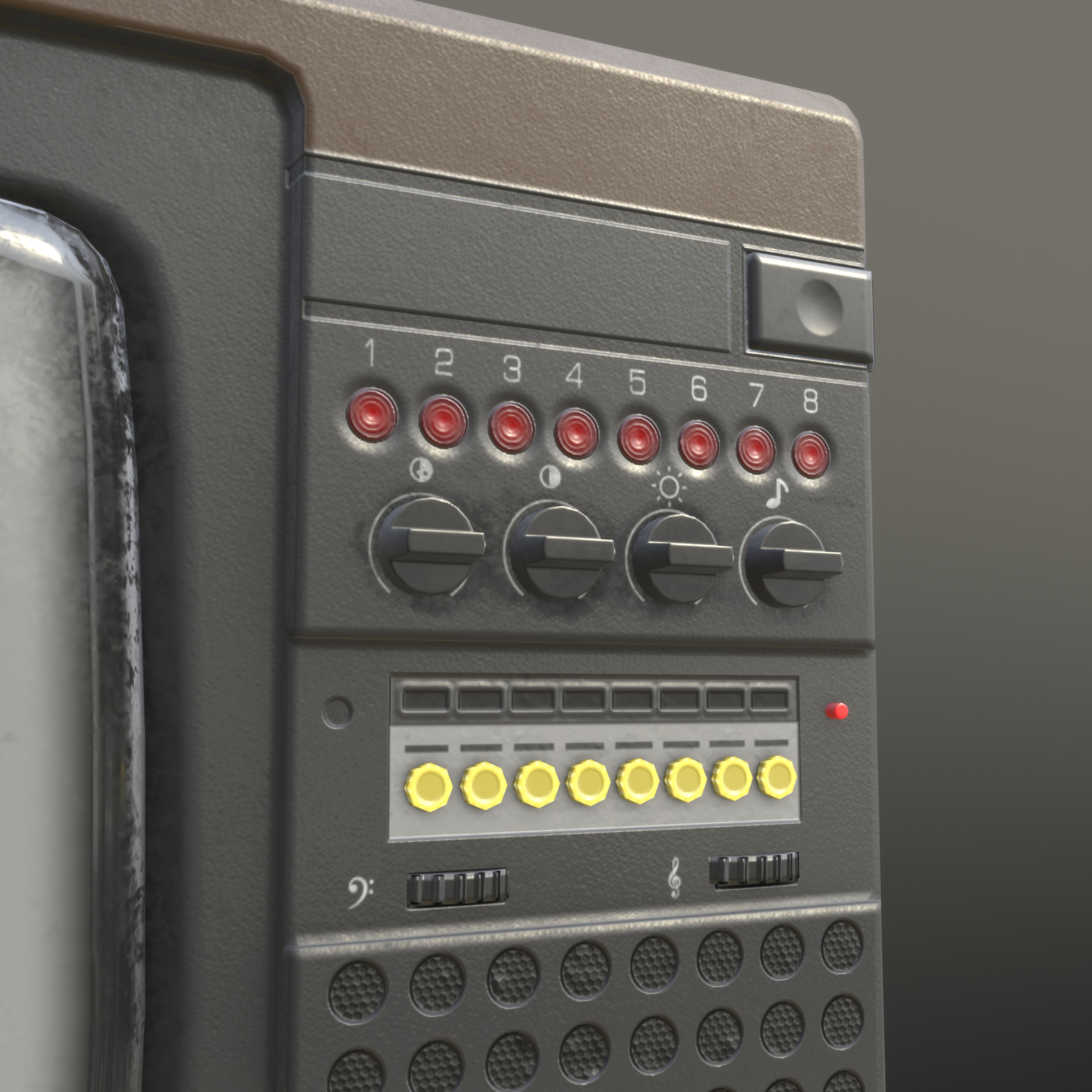 ArtStation - Retro Soviet TV Elektron Brown | Game Assets