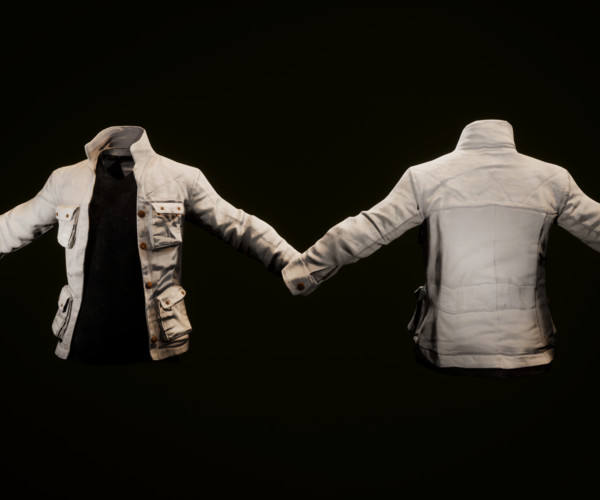 ArtStation - 2 game ready jackets (female and male) 4 variants each ...