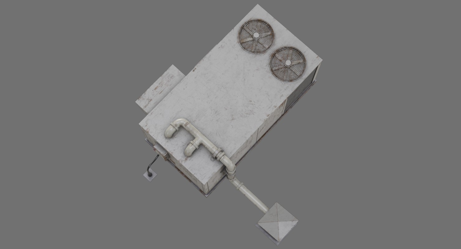 ArtStation - Rooftop AC Unit 1B | Game Assets