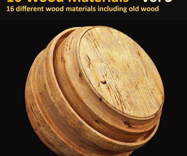ArtStation - 16 Wood Materials - Vol 3 | Resources