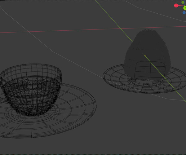 ArtStation - Green Tea and Rice ball 3D Model | Resources