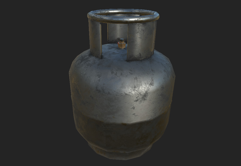 ArtStation - propane tank | Game Assets