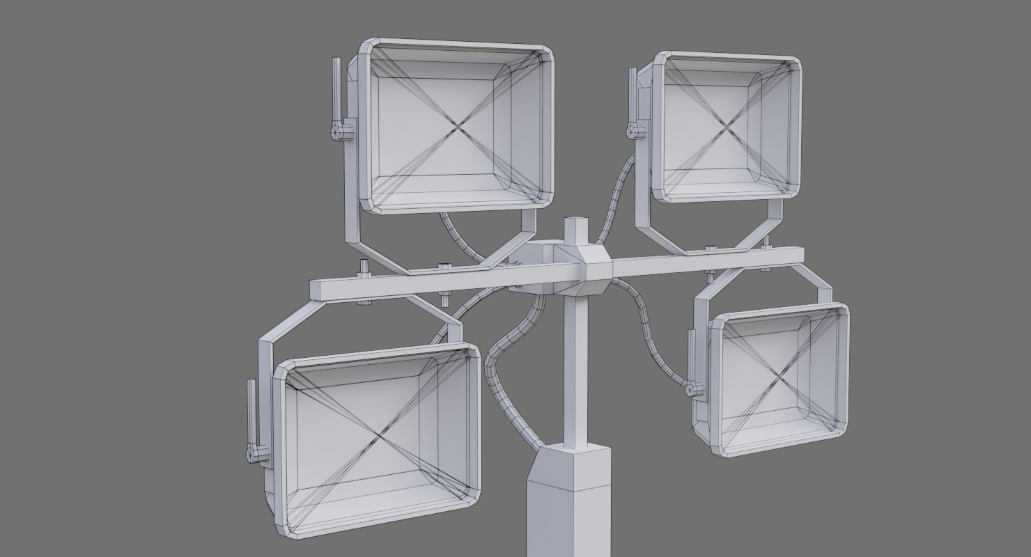 ArtStation - Light Tower 1A | Game Assets