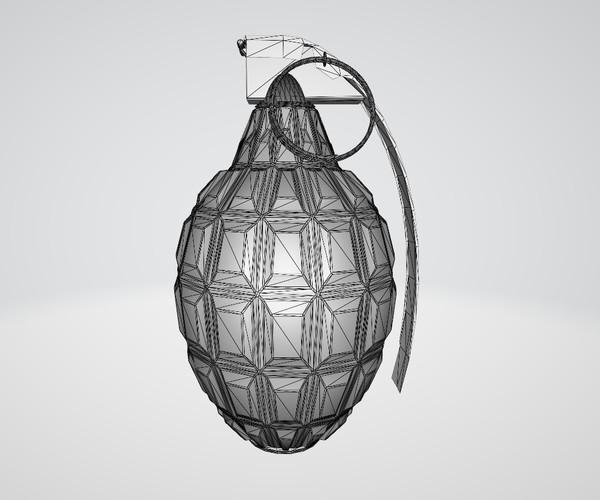 ArtStation - 3D low poly model of hand grenade | Game Assets