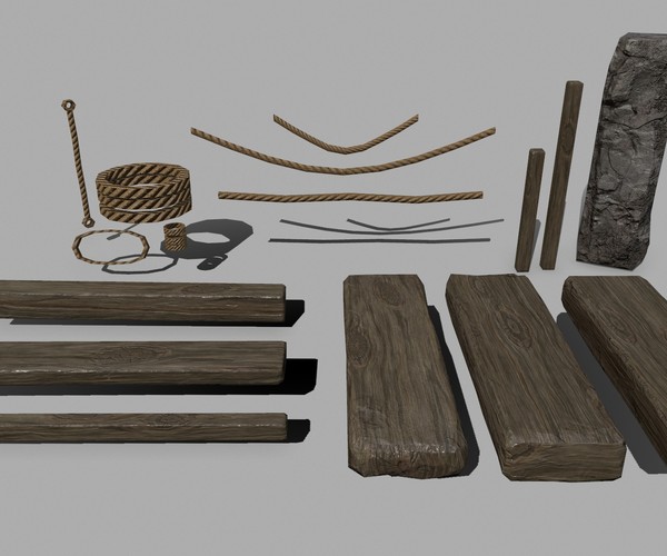 ArtStation - Wood Set | Game Assets