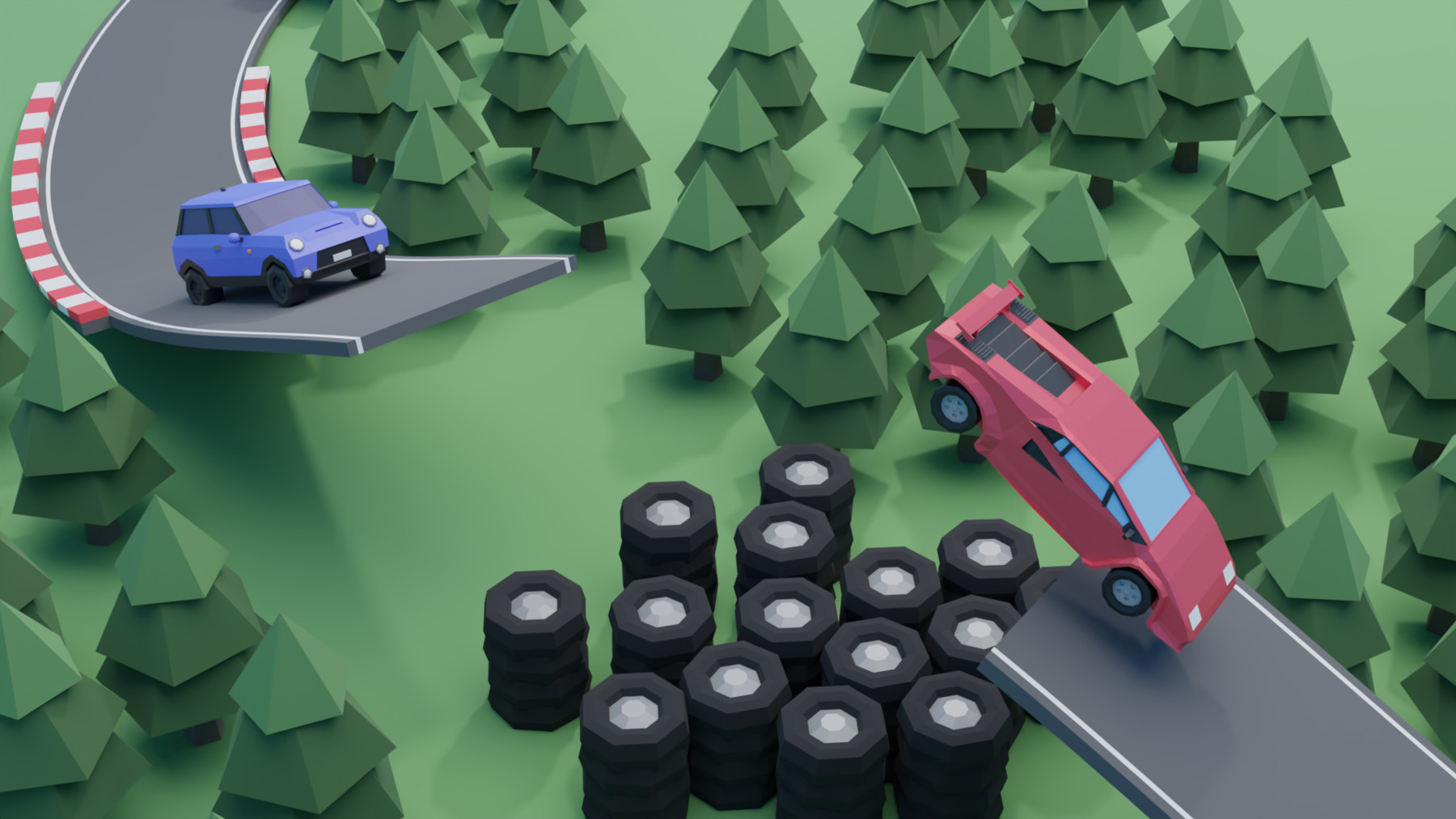 ArtStation - Low Poly Racing Pack | Game Assets