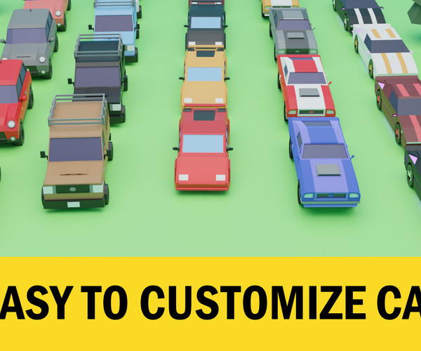 ArtStation - Low Poly Racing Pack | Game Assets