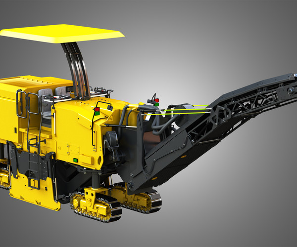 ArtStation - PM 622 Cold-Planer - Asphalt Removal 3D model | Resources