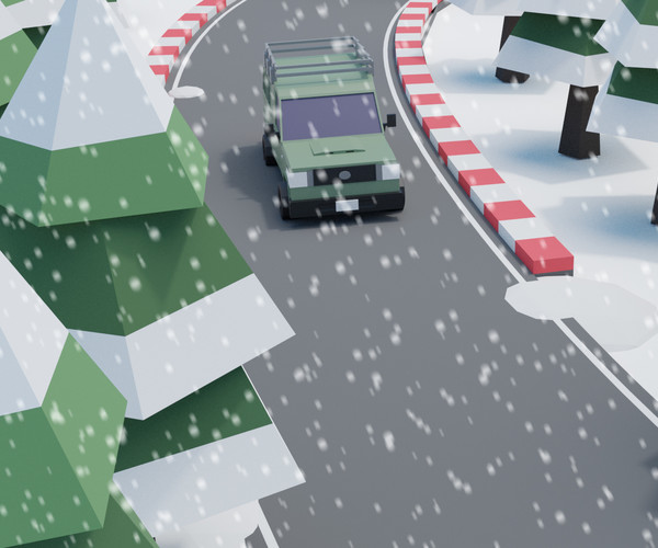 ArtStation - Low Poly Racing Pack | Game Assets