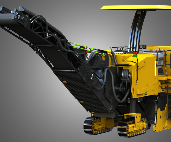 ArtStation - PM 622 Cold-Planer - Asphalt Removal 3D model | Resources