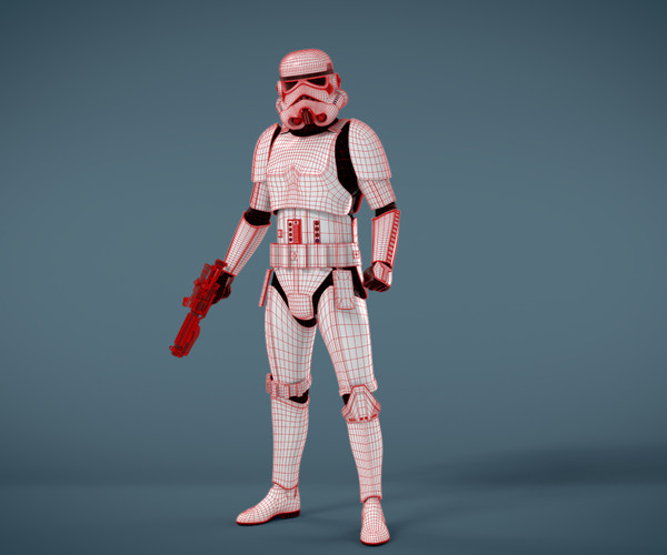 ArtStation - StormTrooper Rigged Textured Model 3D model | Resources