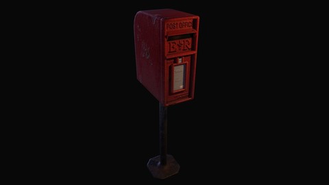 ArtStation - British mailbox | Game Assets
