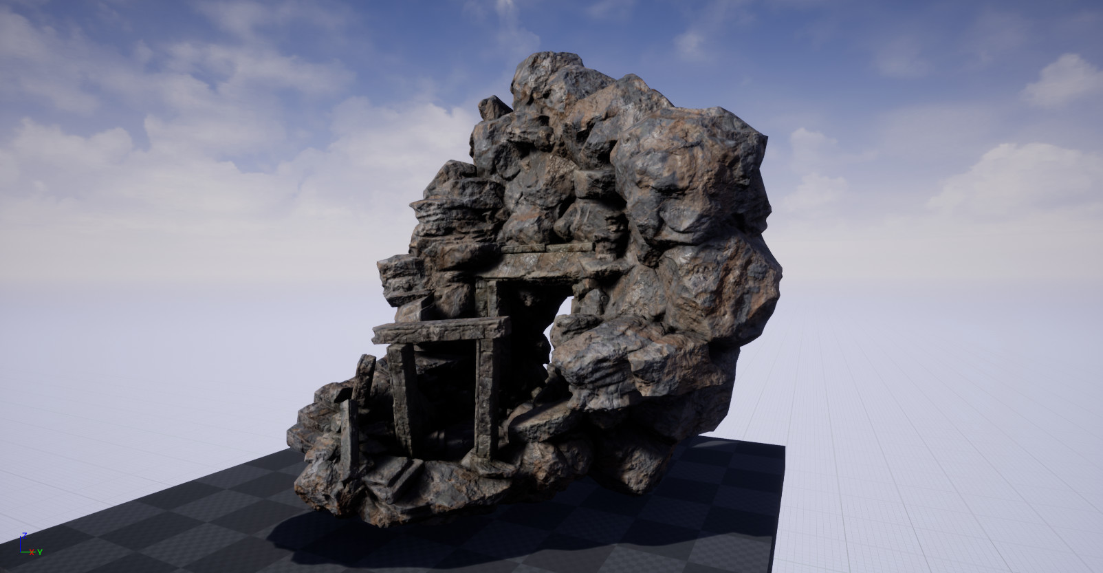 ArtStation - Cave Entrance Environment Prop | Game Assets