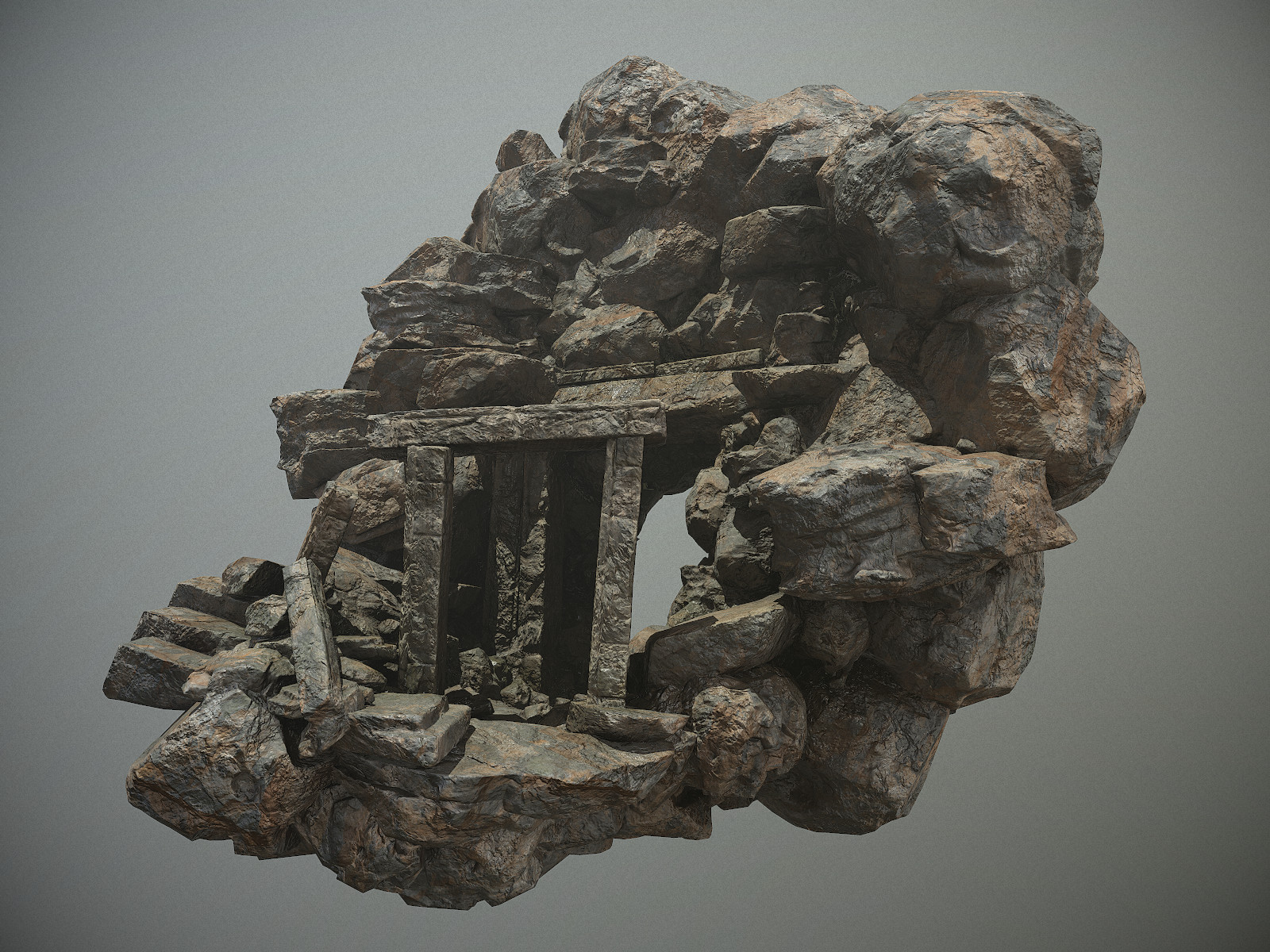 ArtStation - Cave Entrance Environment Prop | Game Assets