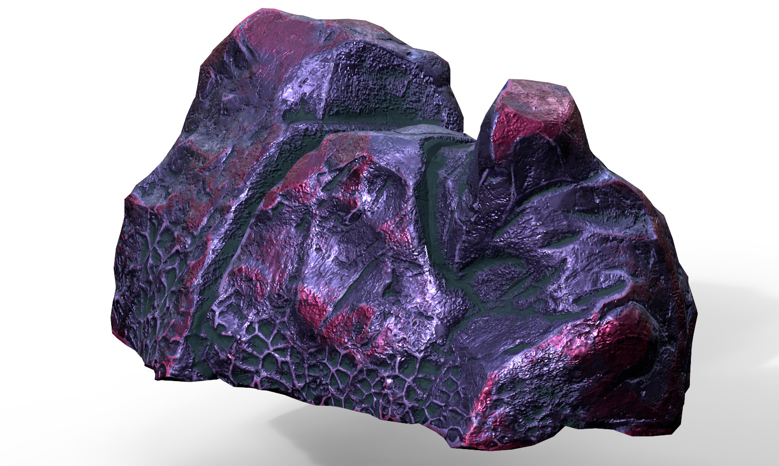 ArtStation - PBR Game-Ready Sci-Fi Alien Rock Low-poly 3D model | Resources