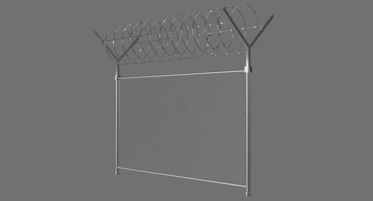 ArtStation - Barbed Wire Fence 1A | Game Assets