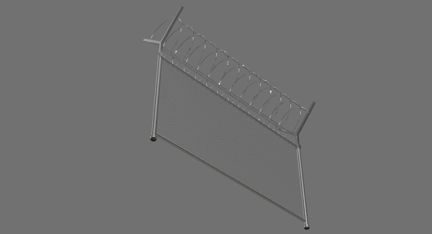 ArtStation - Barbed Wire Fence 1A | Game Assets