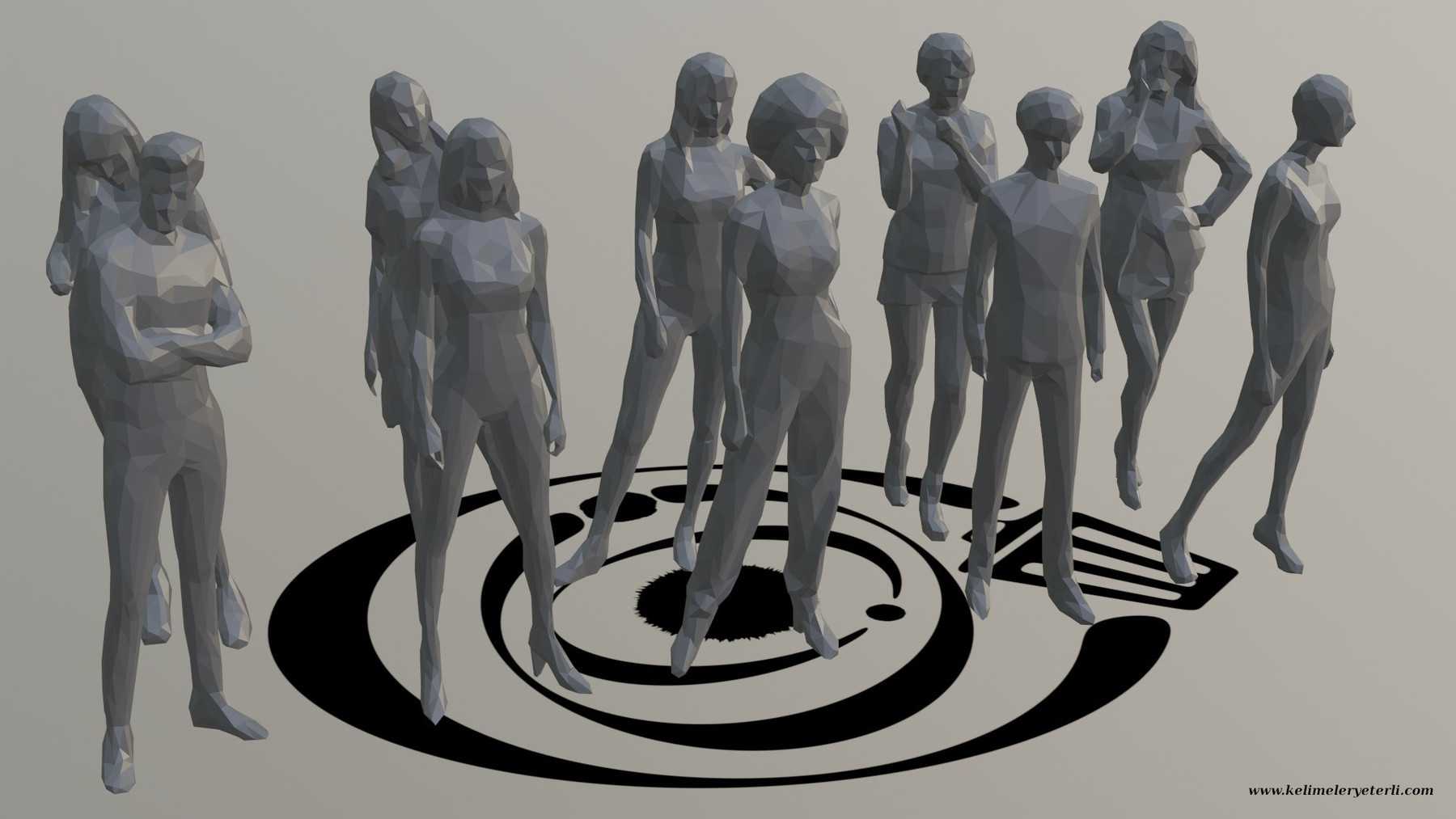 ArtStation - Low Poly People Pack 003 - 10 Pieces R | Game Assets