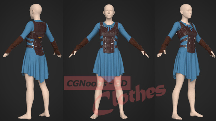 Artstation Female Medieval Fantasy Outfit 48 Marvelous Designer And