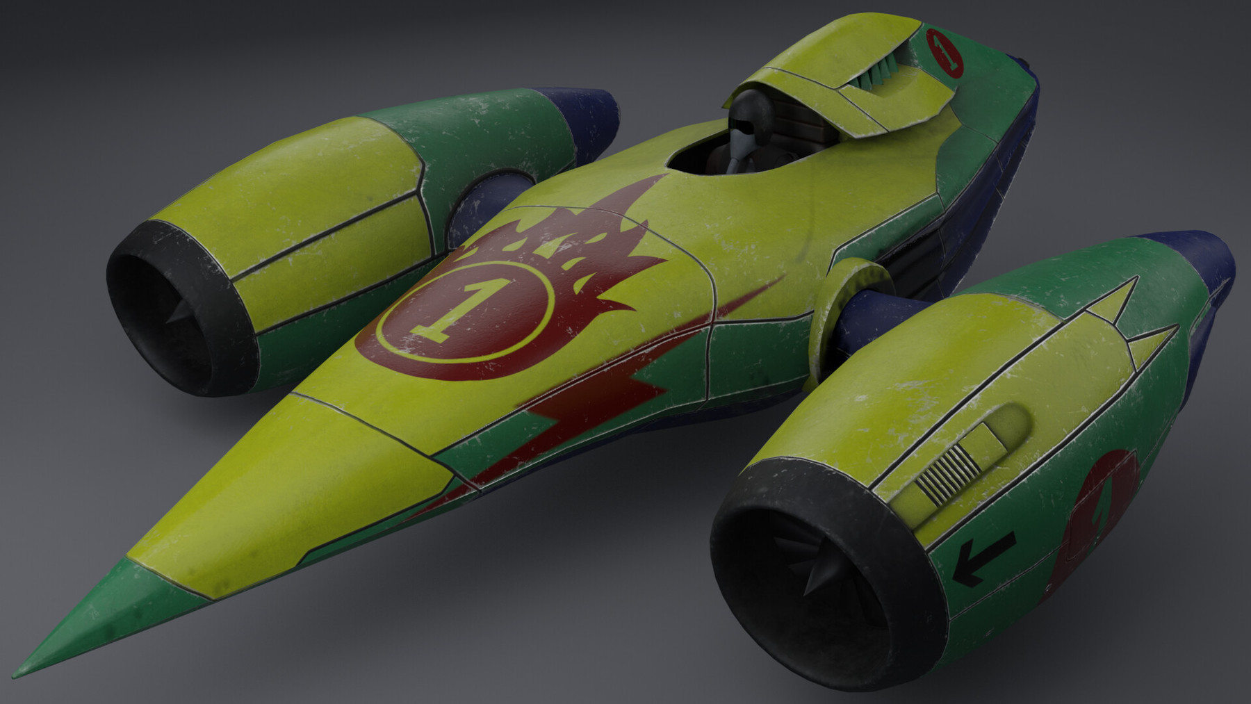 ArtStation - Sci-fi racing car | Game Assets