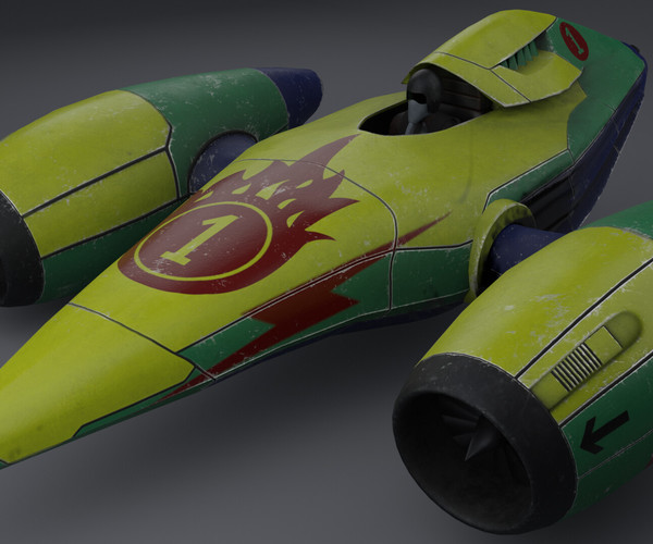 ArtStation - Sci-fi racing car | Game Assets