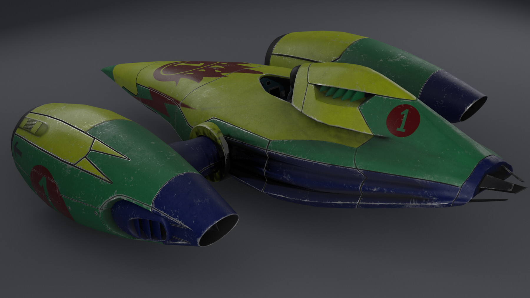 ArtStation - Sci-fi racing car | Game Assets