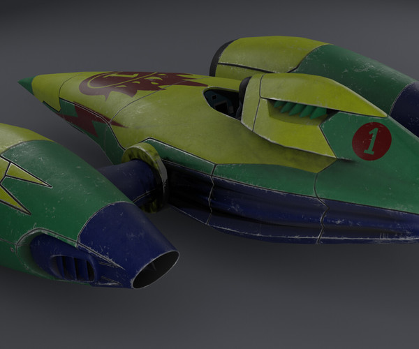 ArtStation - Sci-fi racing car | Game Assets