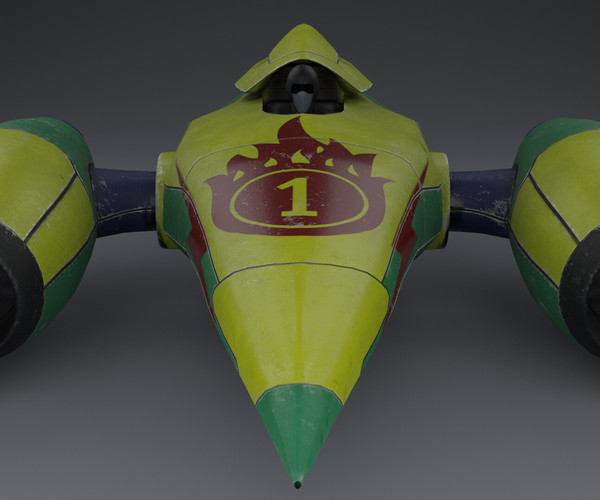 ArtStation - Sci-fi racing car | Game Assets