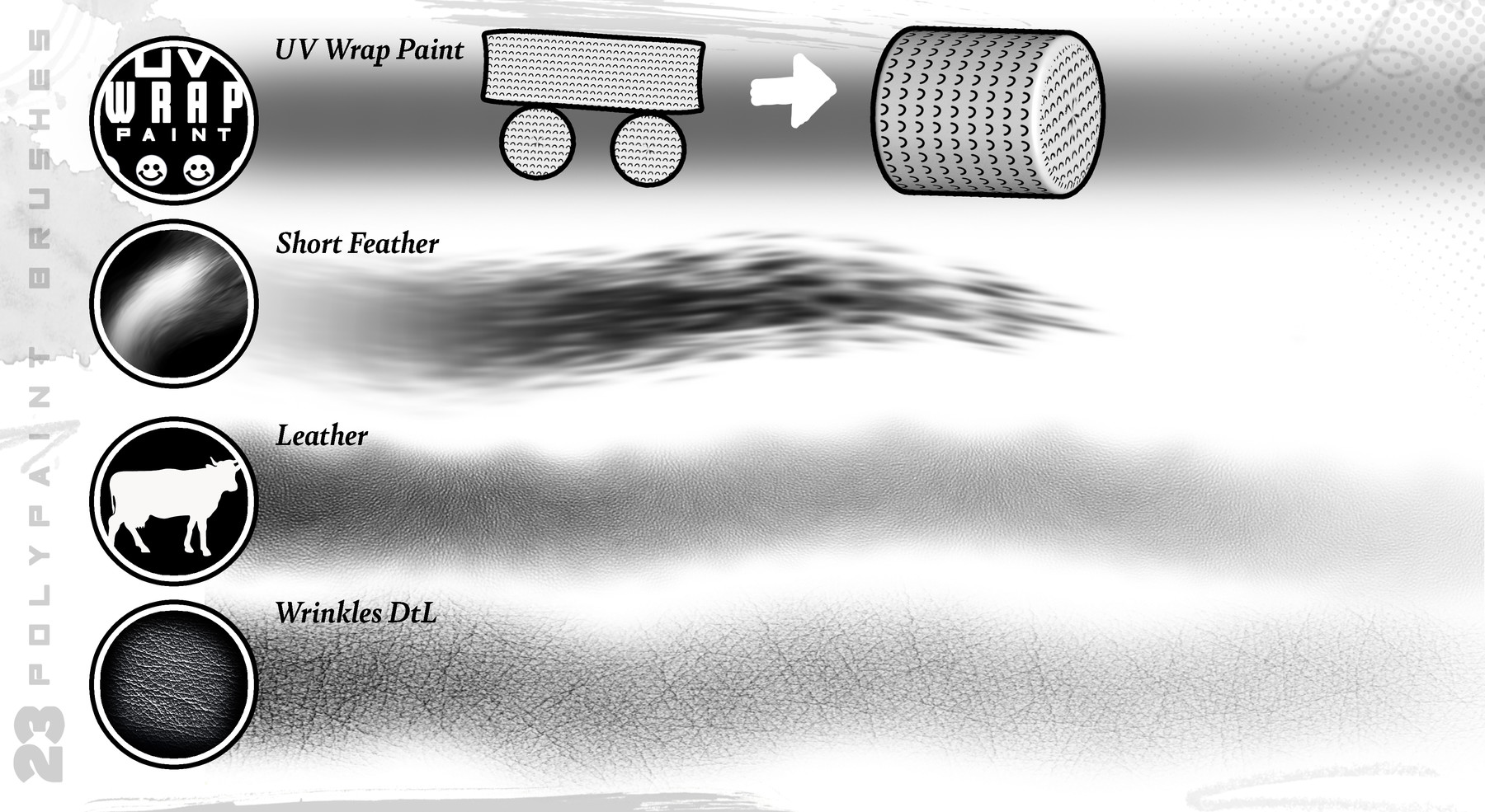 ArtStation - ZBrush Polypaint Brushes II | Brushes
