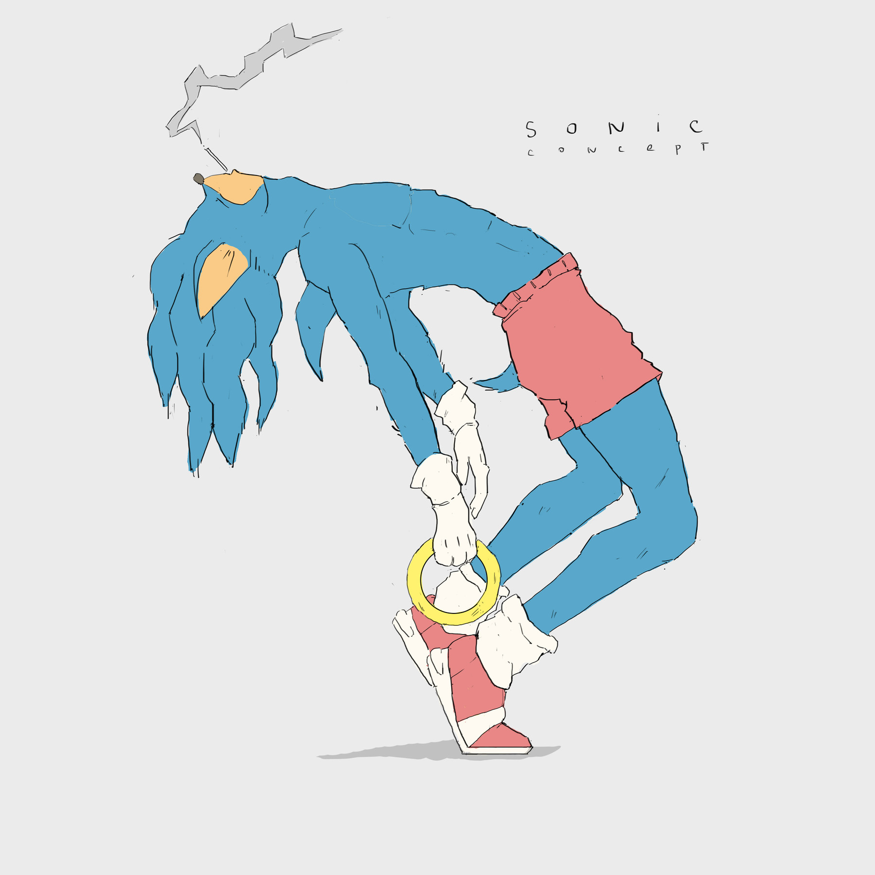 ArtStation - Smoking Sonic | Artworks