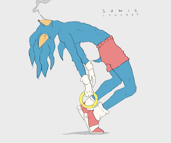 ArtStation - Smoking Sonic | Artworks