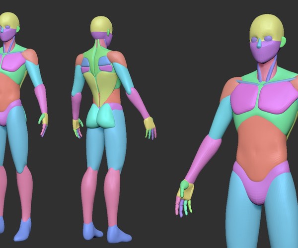 ArtStation - Blocking Male Base Mesh | Game Assets