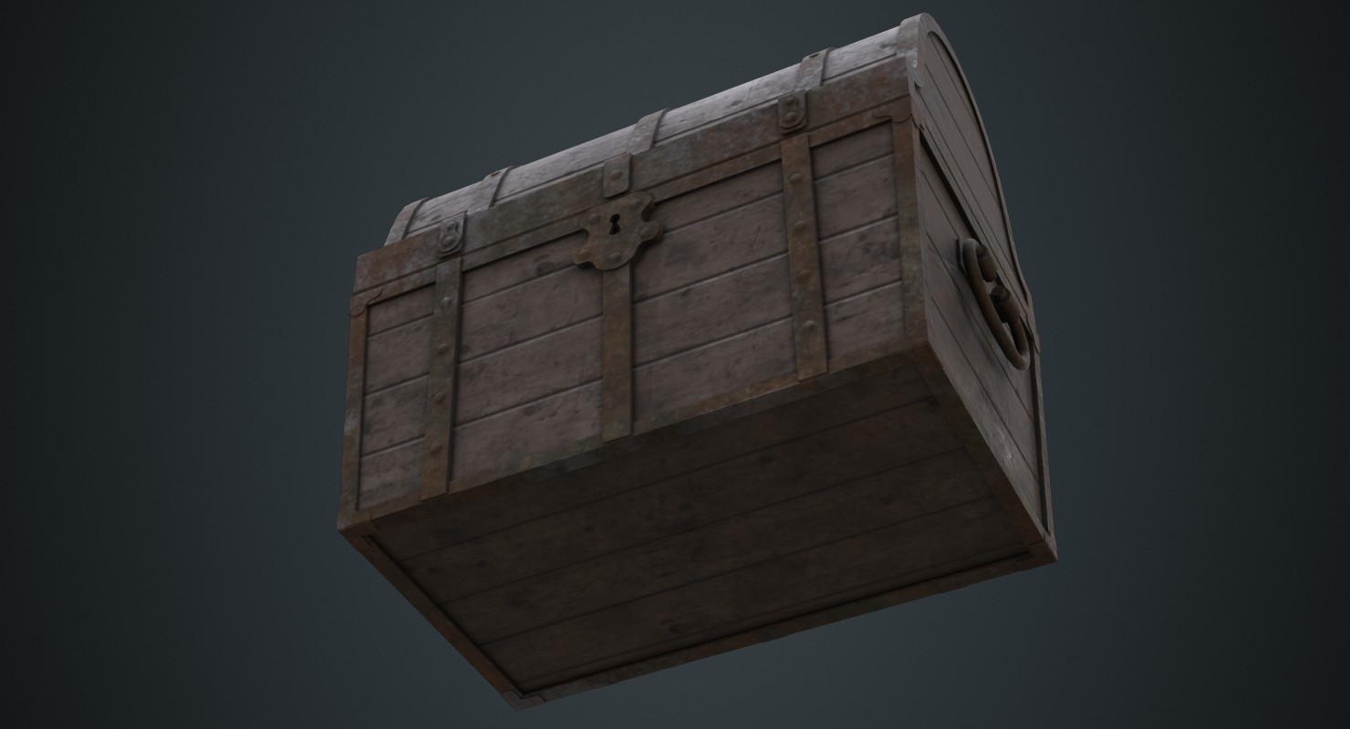 ArtStation - Wooden Chest 1C | Game Assets