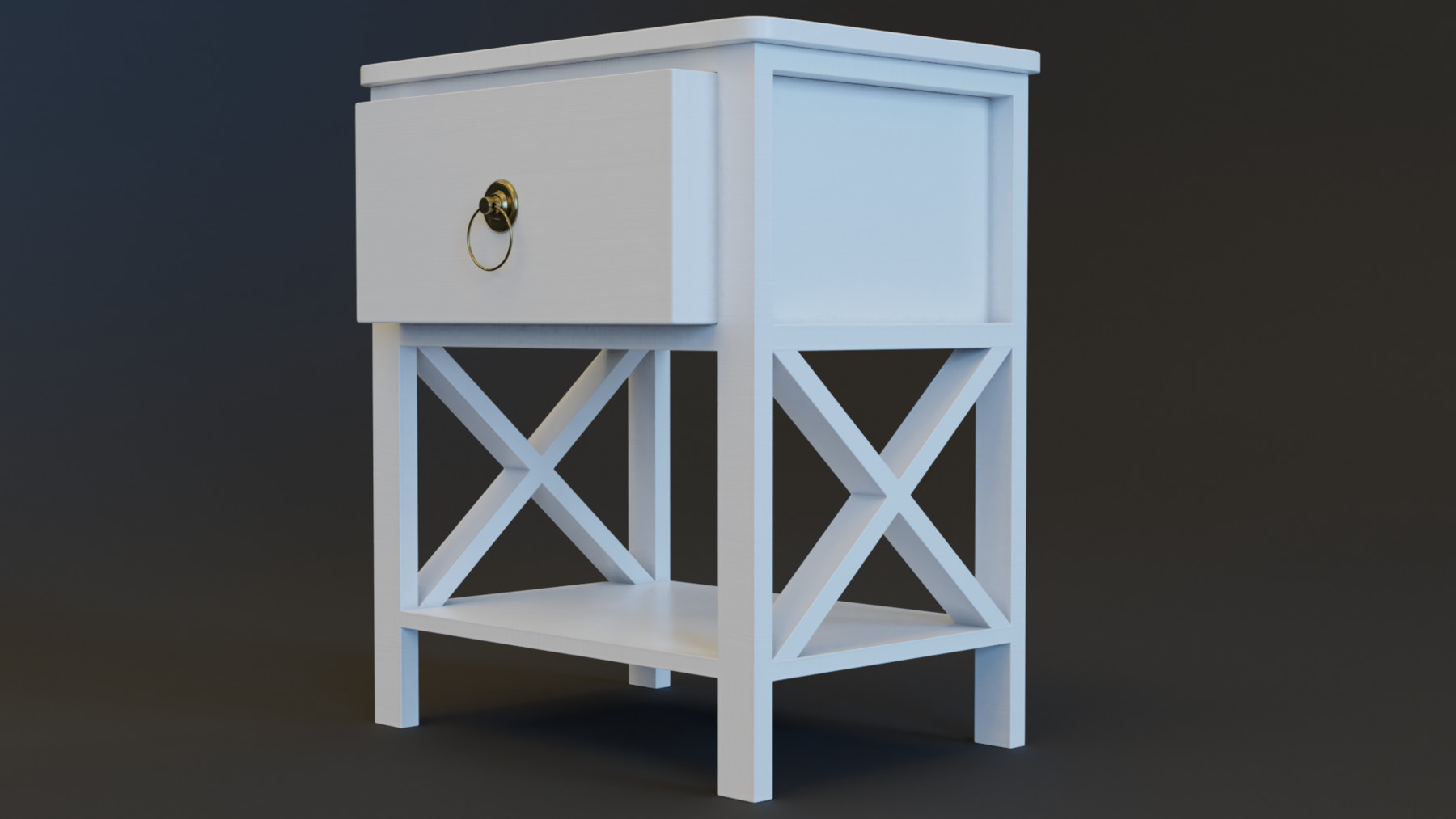 ArtStation - Wooden Bedside Table | Resources