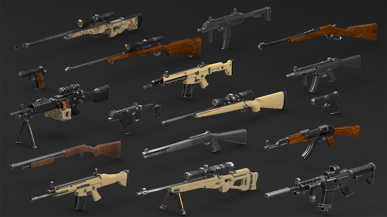 ArtStation - WEAPONS PACK model and PBR textures | Resources