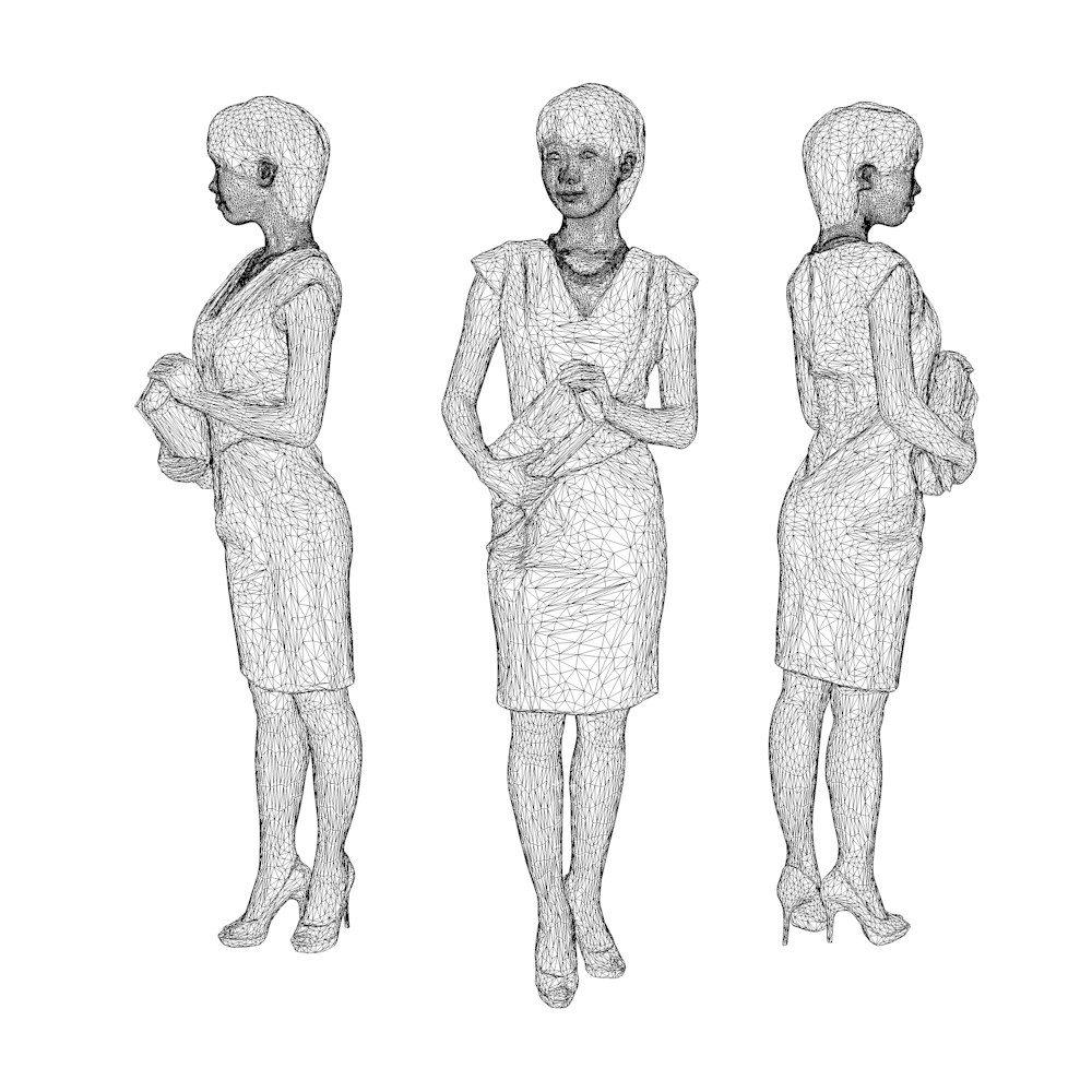 ArtStation - Posed 3D-people 023_Haru | Resources