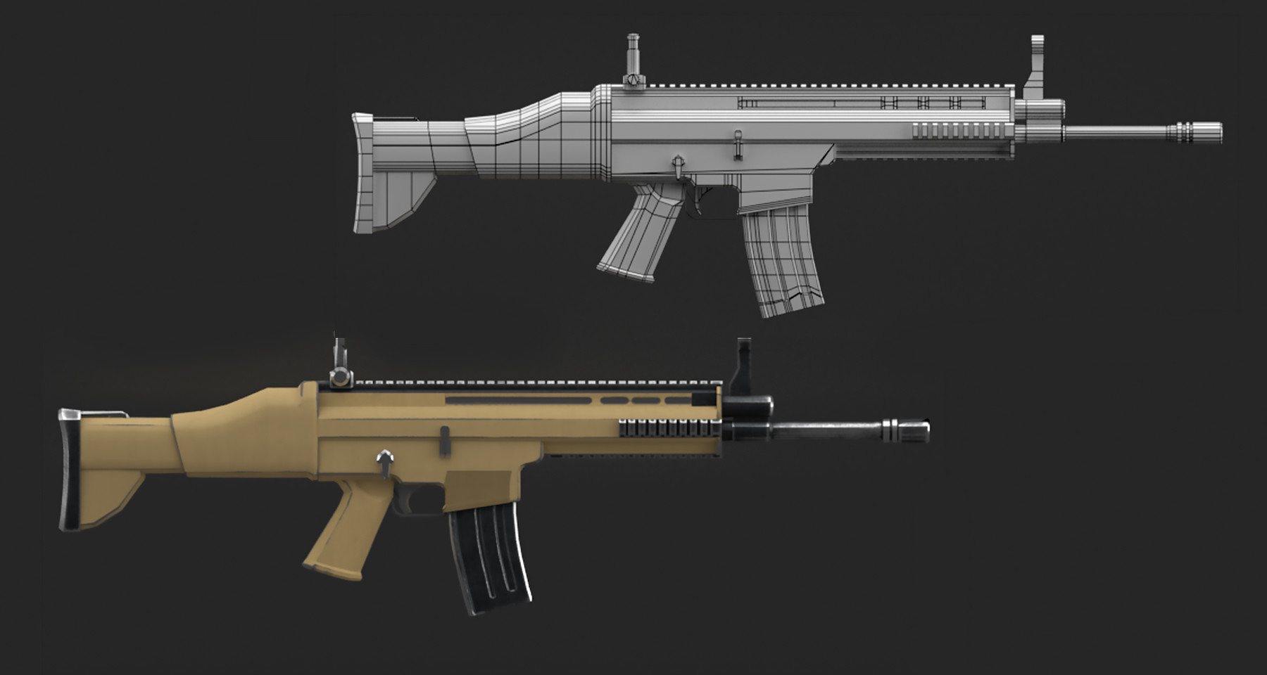 ArtStation - Fn Scar Gun | Resources