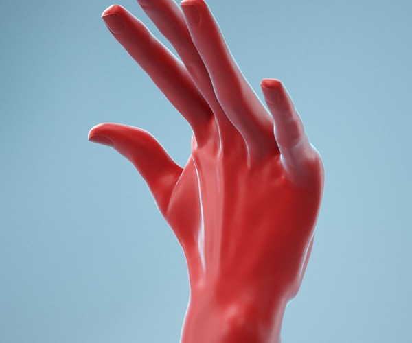 ArtStation - Bent Back Realistic Hand | Resources