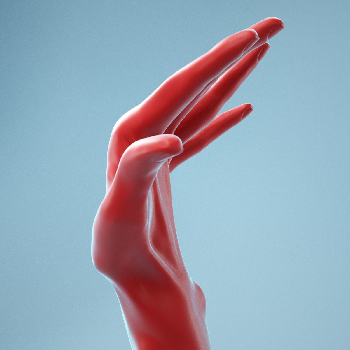 ArtStation - Bent Back Realistic Hand | Resources