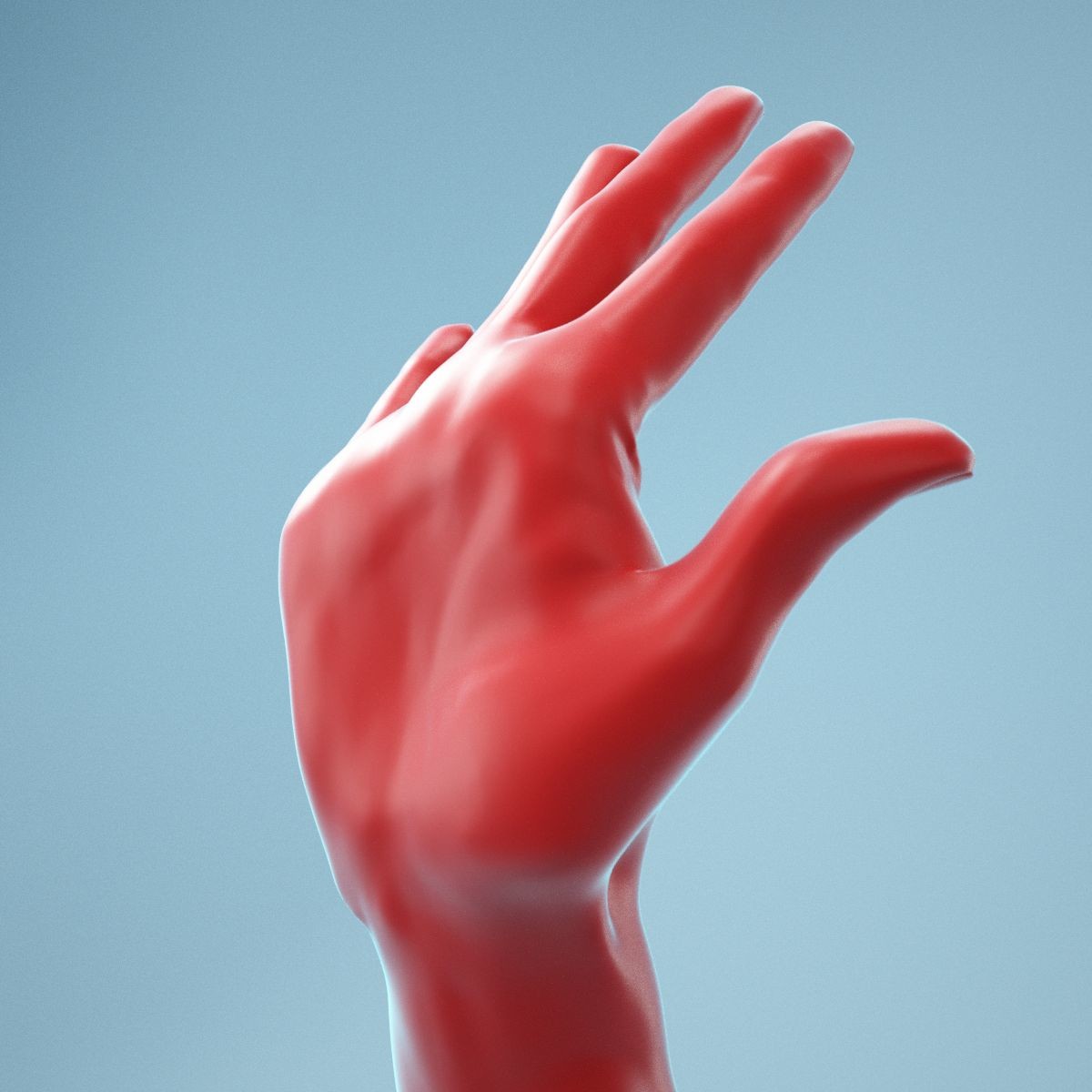 ArtStation - Bent Back Realistic Hand | Resources