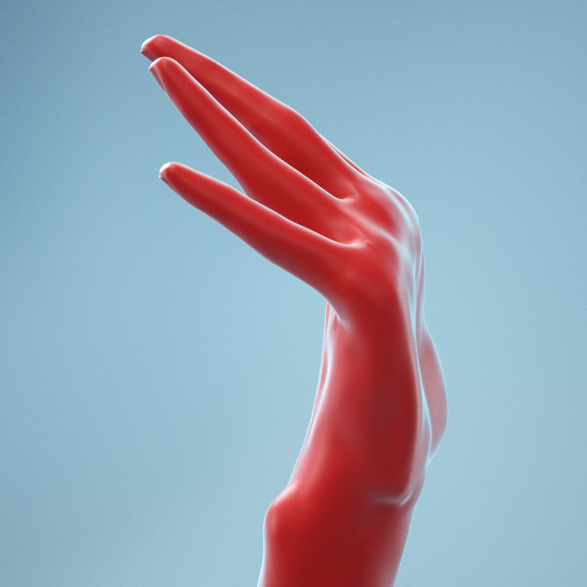 ArtStation - Bent Back Realistic Hand | Resources