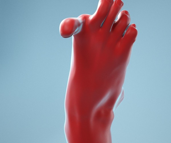 ArtStation - Big Toe Pointing Realistic Foot | Resources